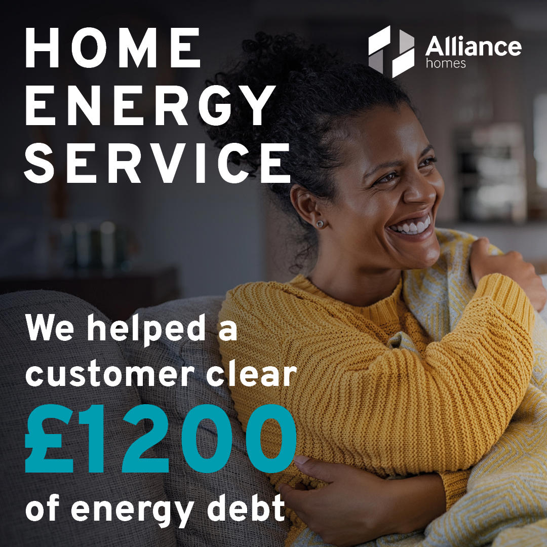 We helped a customer clear £1,200 of energy debt | Alliance Homes